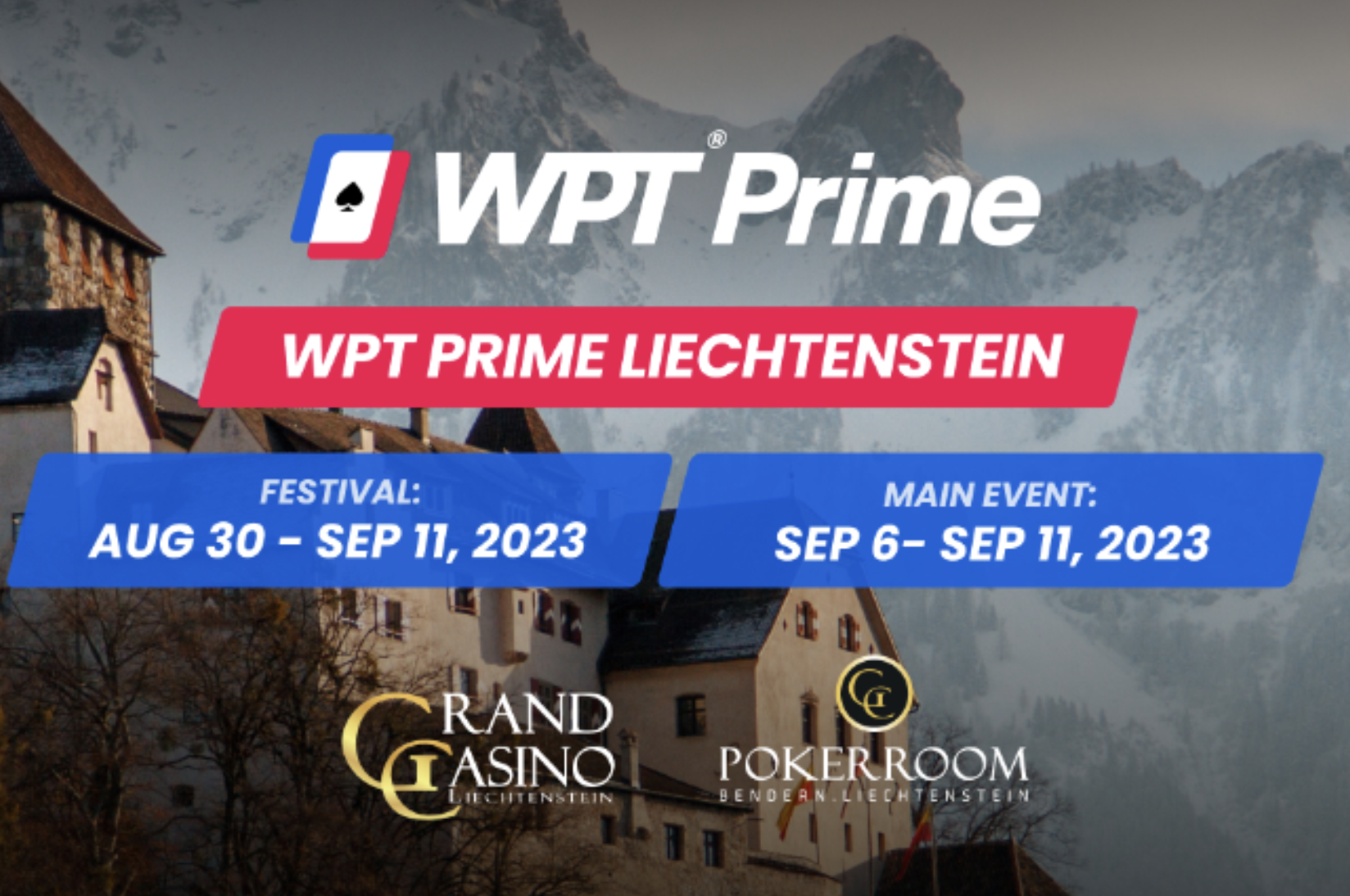 World Poker Tour Shares Schedule for WPT Prime Lichtenstein (Aug 30 - Sept 11) | PokerNews