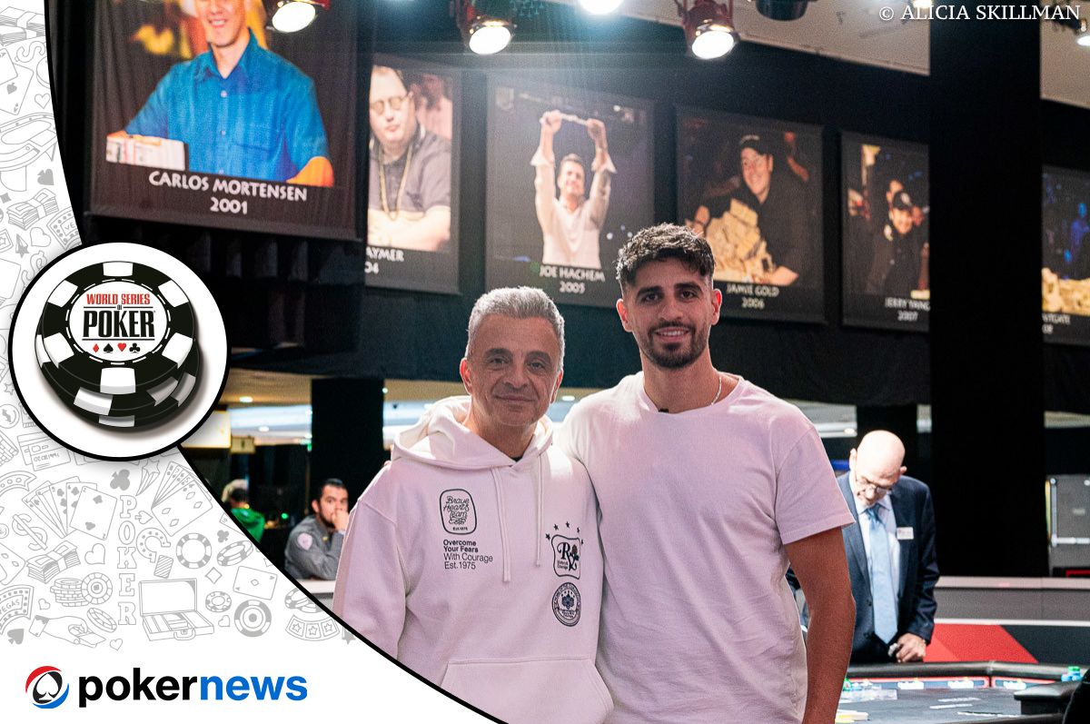 World Champ Joe Hachem Passing the Sugar to Son at WSOP Final Table ...